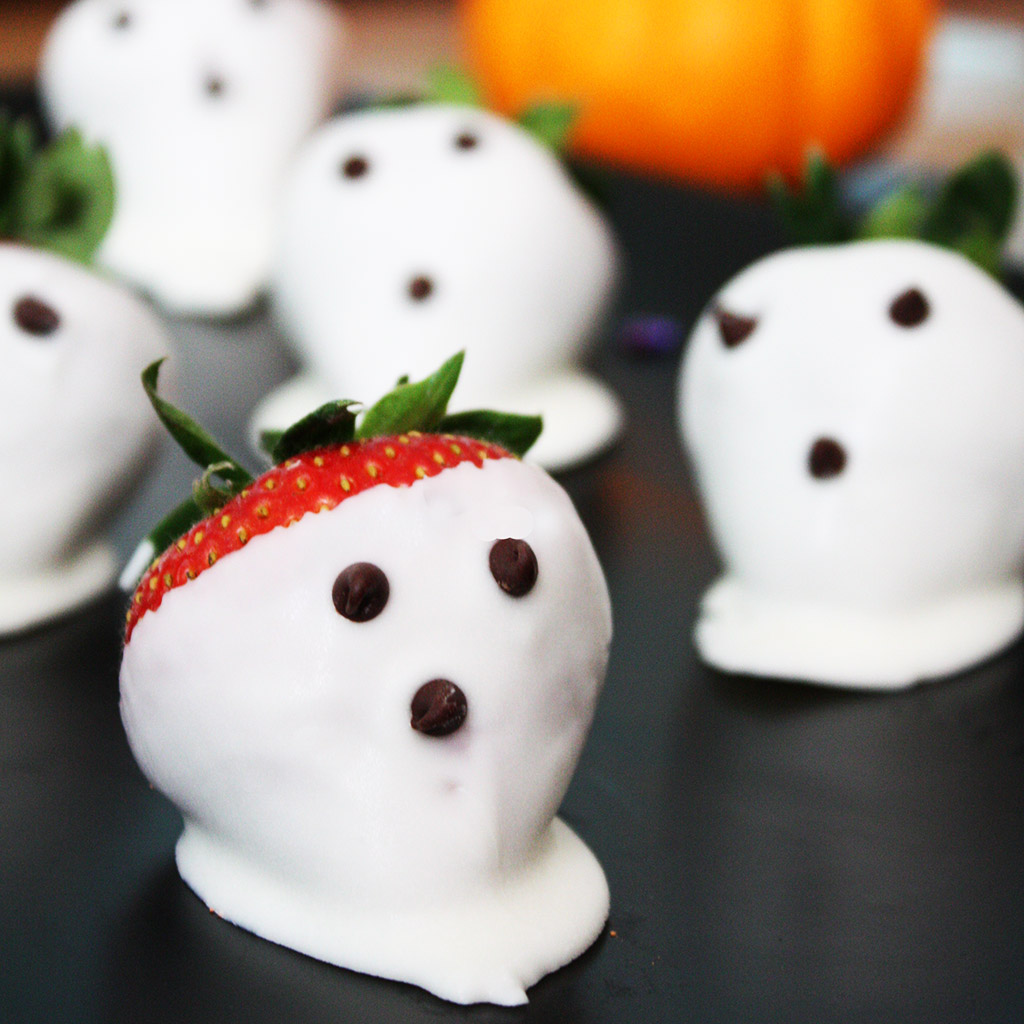 Strawberry Halloween Ghosts - California Strawberry Commission