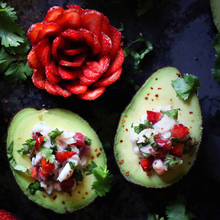 Strawberry Ceviche Boat Recipe | California Strawberry Commission