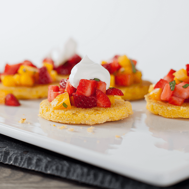 Sweet Corn Arepas with Strawberries | California Strawberries