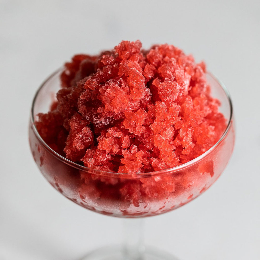 Strawberry and Champagne Granita - California Strawberry Commission