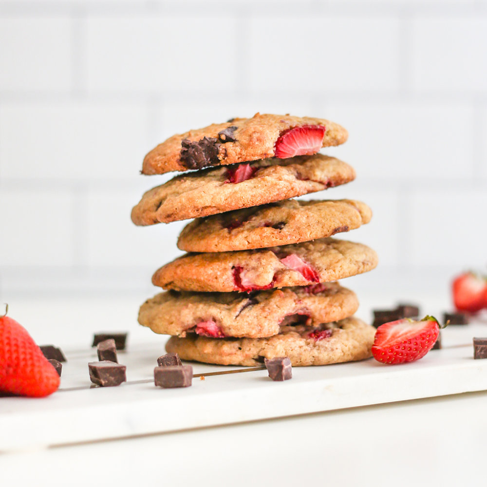 Strawberry Chocolate Chunk Cookies - California Strawberry Commission