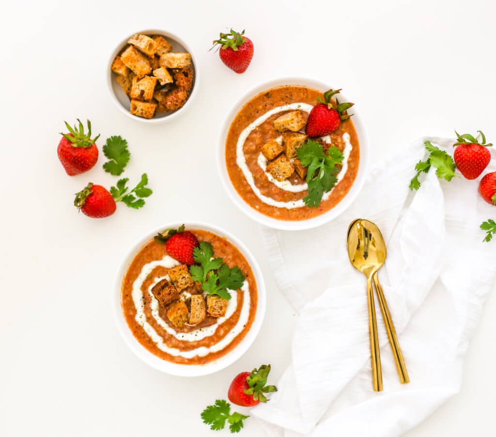 Smoky Strawberry Gazpacho - California Strawberry Commission