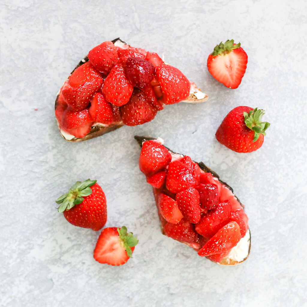 Macerated Strawberry Toast - California Strawberry Commission