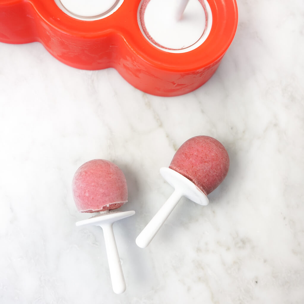 Strawberries and Cream Ice Pops - California Strawberry Commission