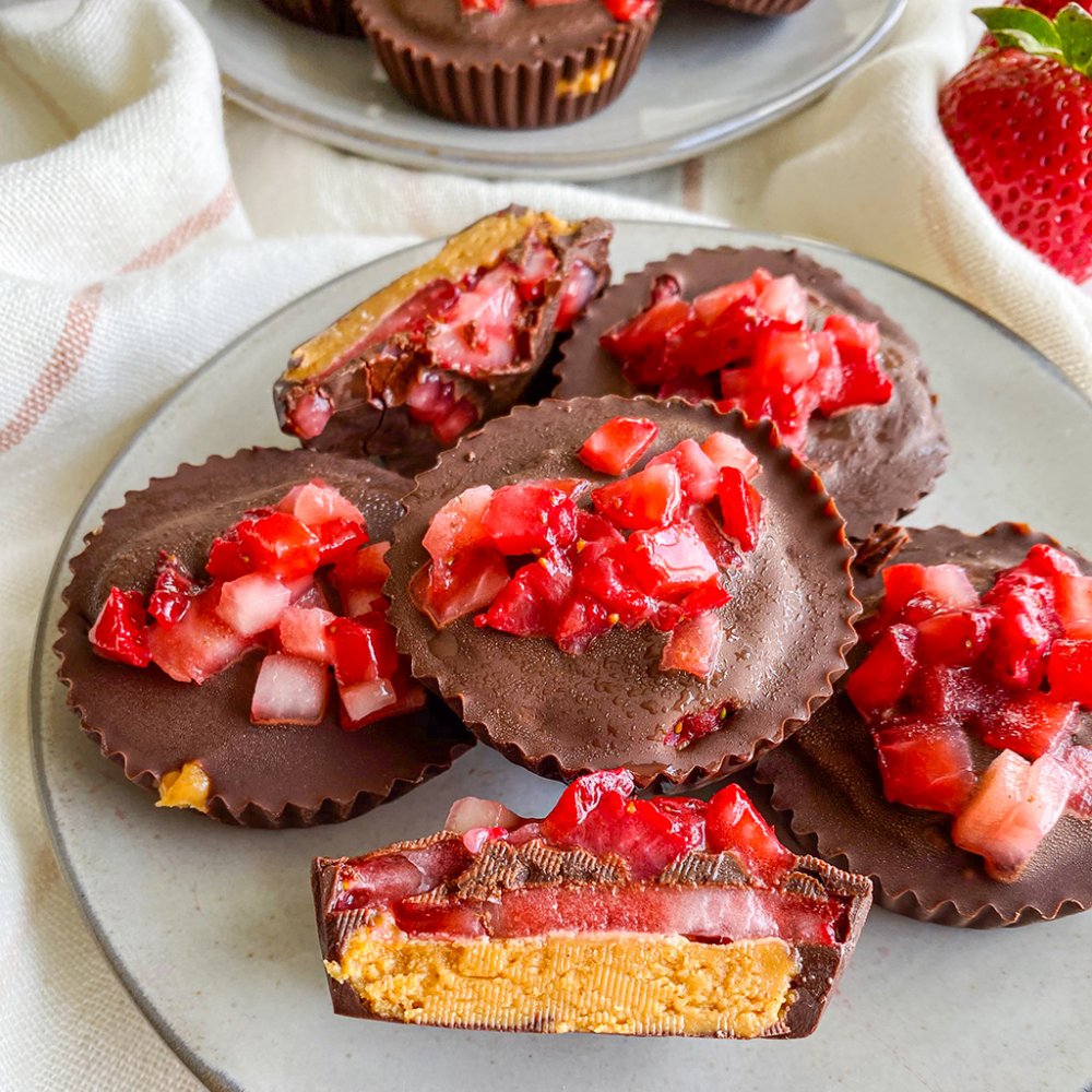 Strawberry Peanut Butter Cups - California Strawberry Commission