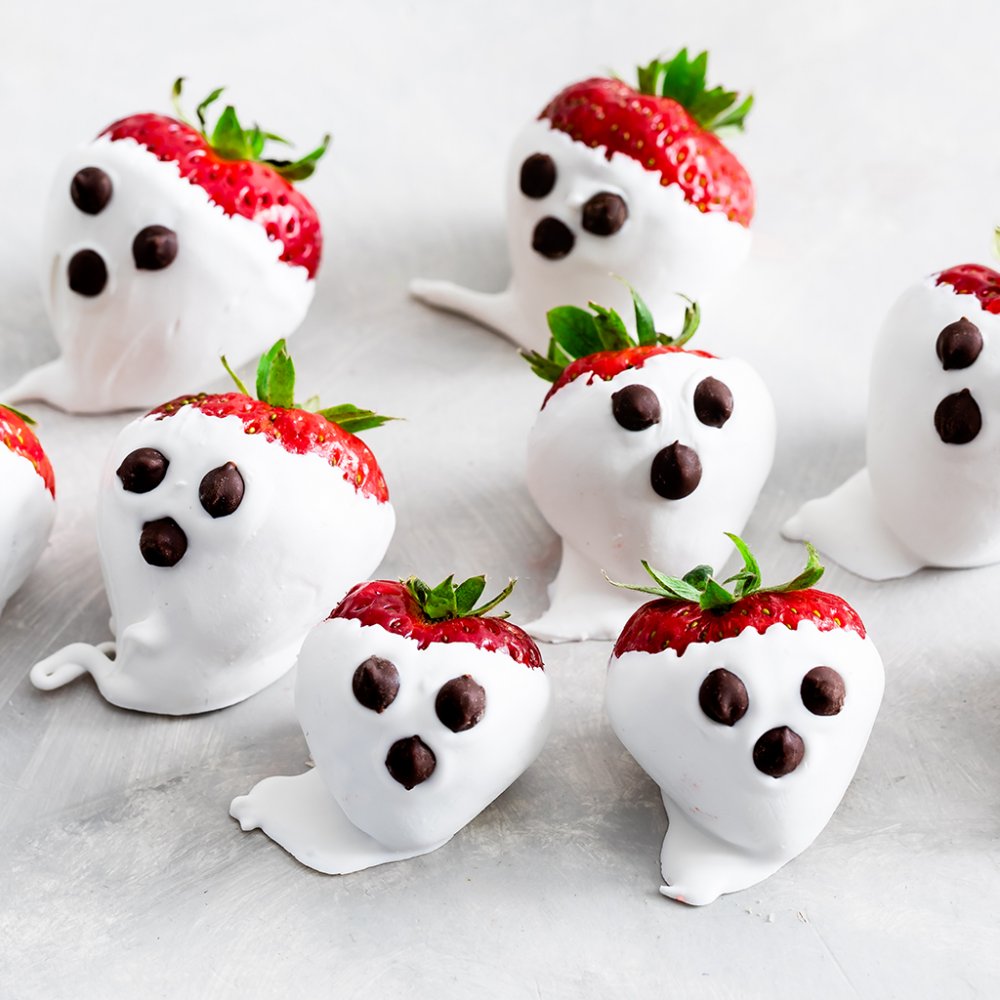 How to Make Strawberry Pumpkins, Ghosts and More - California ...