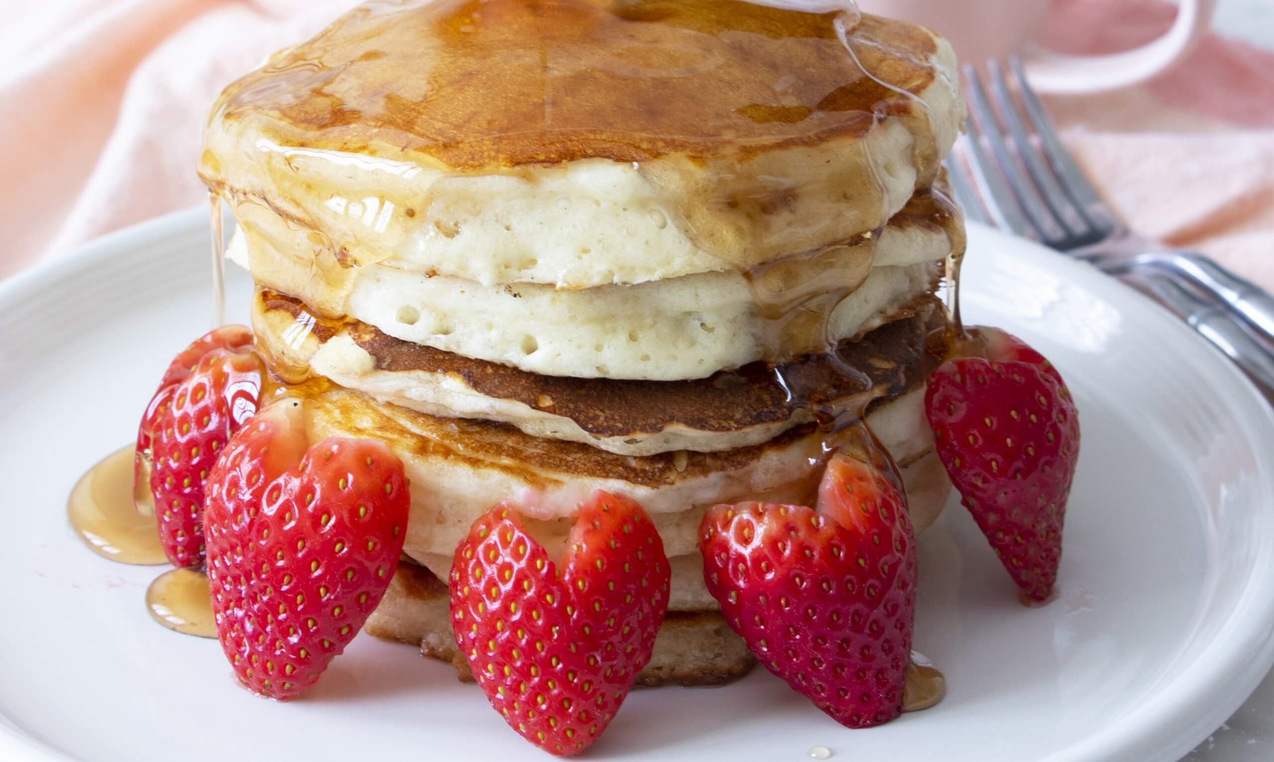 valentines day pancakes - California Strawberry Commission