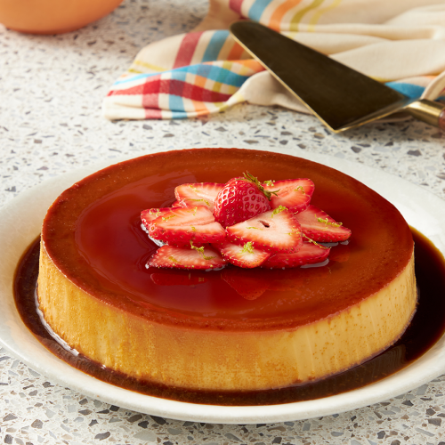 Strawberries & Flan - California Strawberry Commission