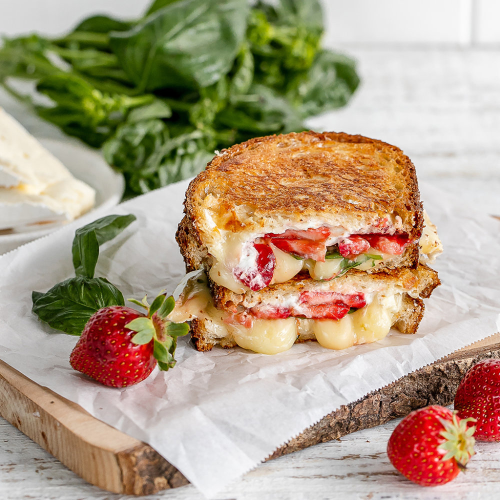 Balsamic Strawberry & Brie Grilled Cheese - California Strawberry ...