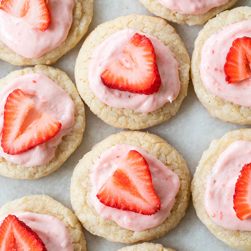 Strawberry Lemonade Sugar Cookies - California Strawberry Commission
