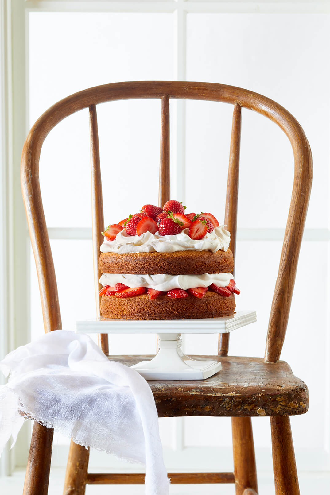 Black Pepper Sponge Cake with Strawberry Balsamic Whipped Cream ...